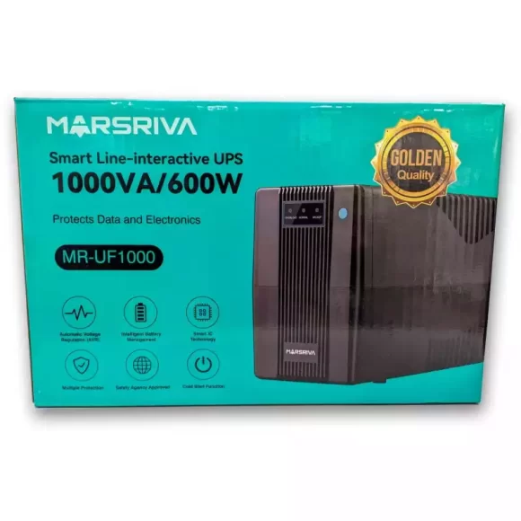 UPS MARSRIVA MR-UF 1000-1000VA 600W/ 12V/9AH*1 (001987) | PCMATPLUS.com